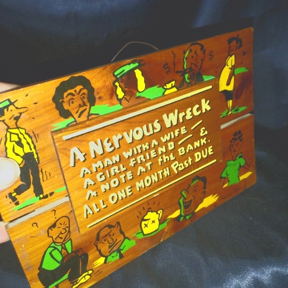 Vintage | Accents | 95s Wood Bar Sign Exc Condition | Poshmark